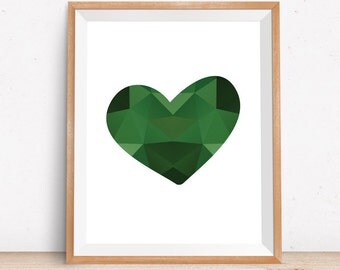 Unique heart poster related items | Etsy