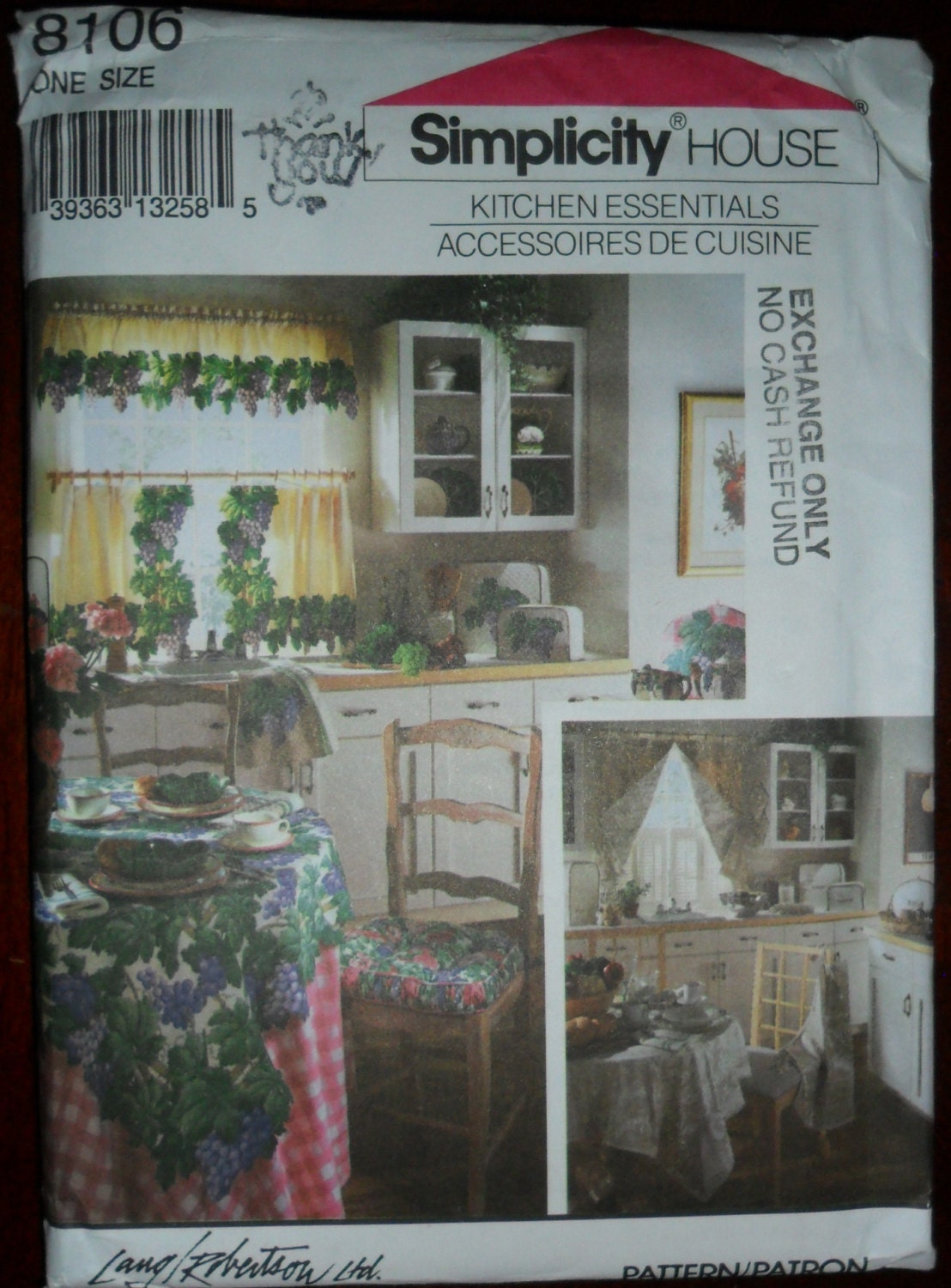 Simplicity House/ Vintage Kitchen Essentials Accessories Pattern #8106 ...
