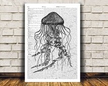 Unique jellyfish poster related items | Etsy
