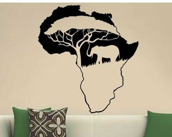 African tree decal | Etsy