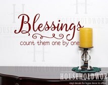 Popular items for blessing wall decal on Etsy