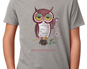 Owl tshirt | Etsy