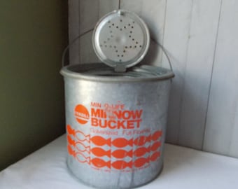 Unique minnow bucket related items | Etsy