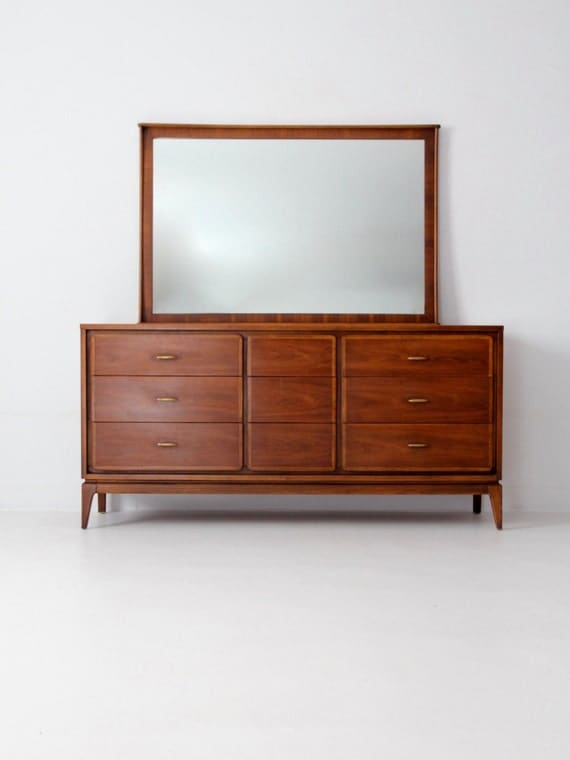 Kent Coffey Simplex II dresser with mirror mid-century