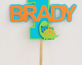 Dino cake topper | Etsy