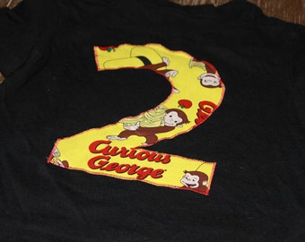 Curious george birthday shirt | Etsy