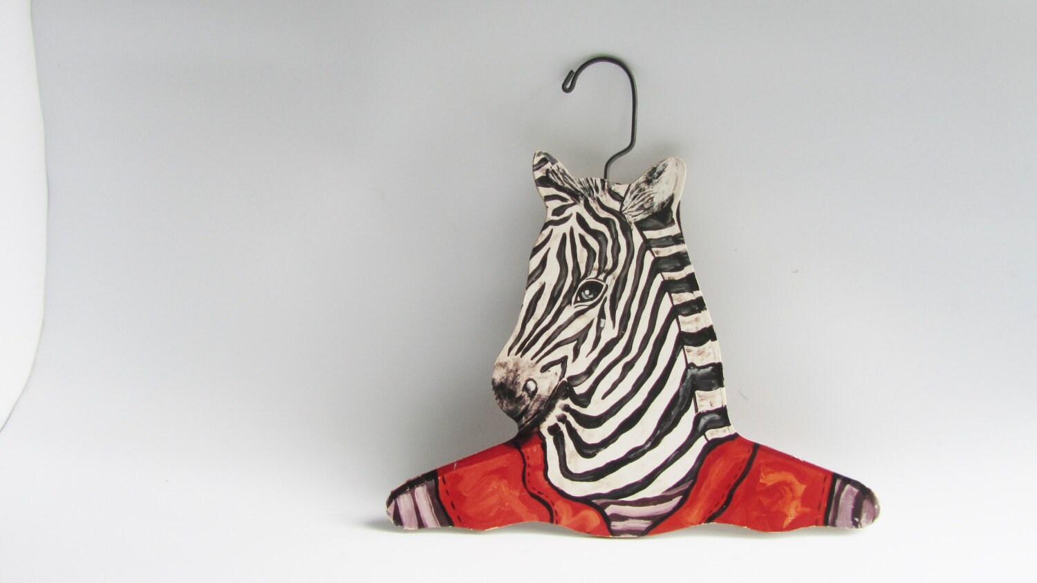 Vintage Wooden Zebra Animal Hanger – Haute Juice