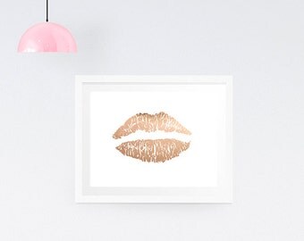 Lip print | Etsy