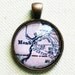Moab Utah Antique Historic Vintage Map Pendant by WarbleswithBella