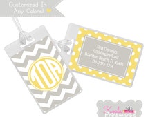 Unique chevron luggage related items | Etsy