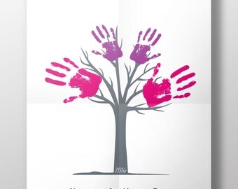 Handprint tree | Etsy