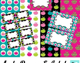 Apple labels | Etsy
