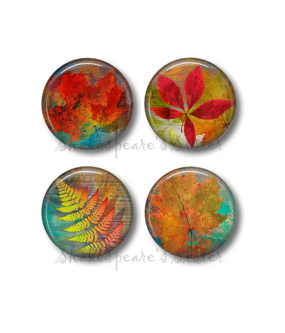 Fall Leaf Magnets Fridge Magnets Fall Leaves Foliage 4