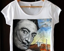 Unique salvador dali tshirt related items | Etsy