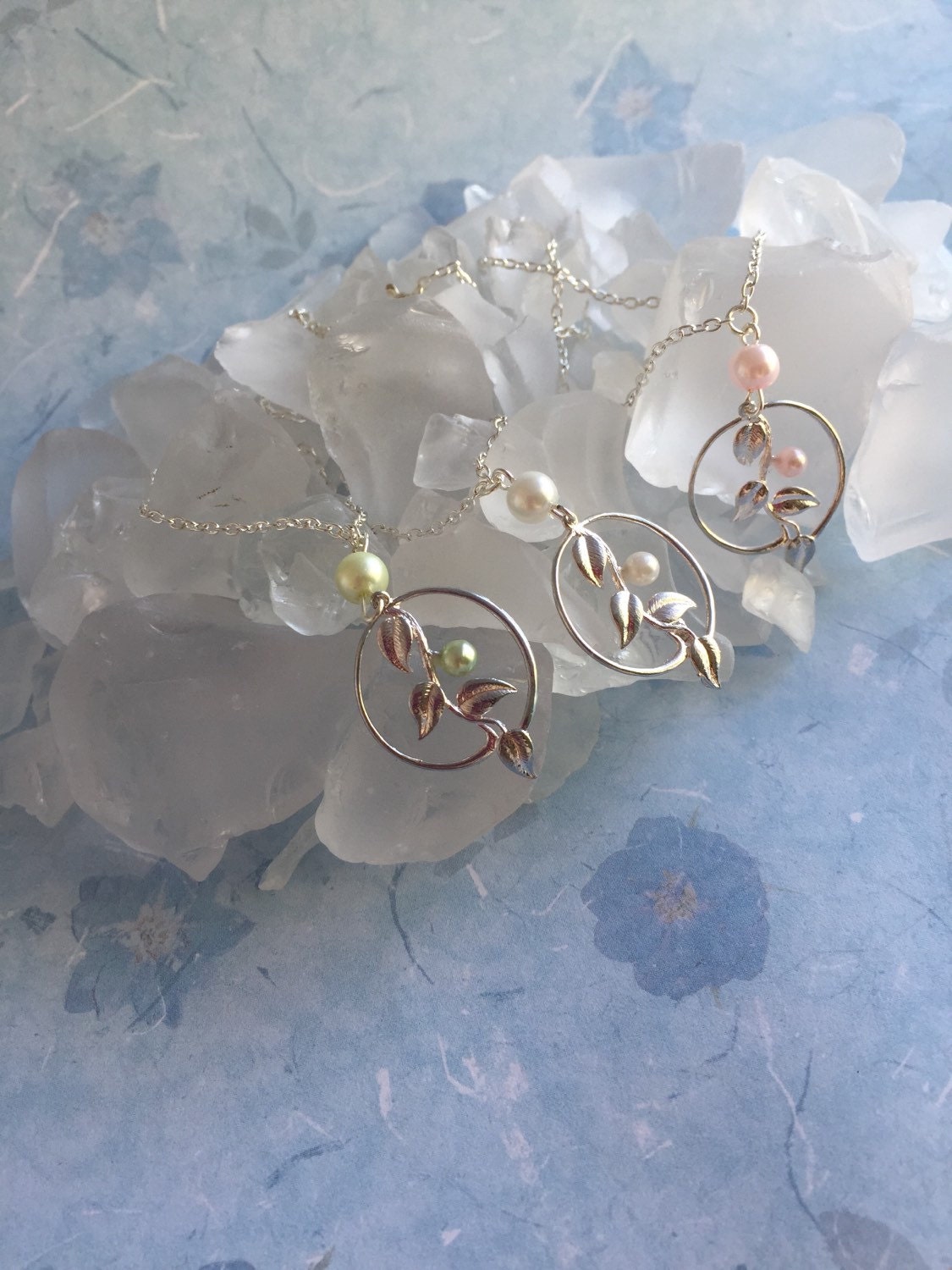 Leaf Vine Pendant Necklace by TwistedGemsJewelry on Etsy