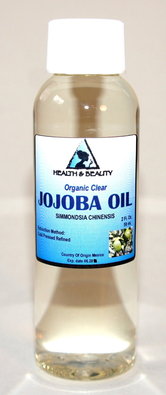 2 oz JOJOBA OIL CLEAR Organic Carrier Cold Pressed by HBOilsCenter