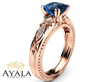 Ayala Jewelry Unique Engagement Ring Rose Gold by AyalaDiamonds