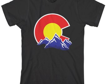 Colorado flag shirt | Etsy