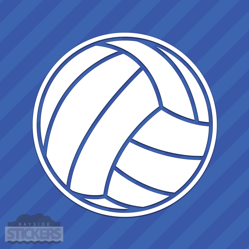 Volleyball Ball Vinyl Decal Sticker Sports