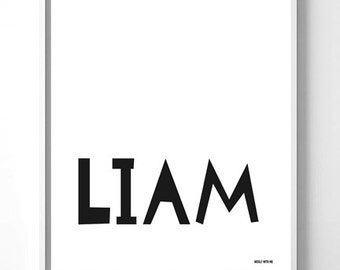 Liam name | Etsy