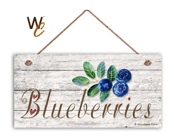 Blueberry sign | Etsy