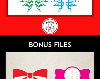 Polka dot bow svg | Etsy