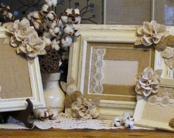 Lace picture frame | Etsy