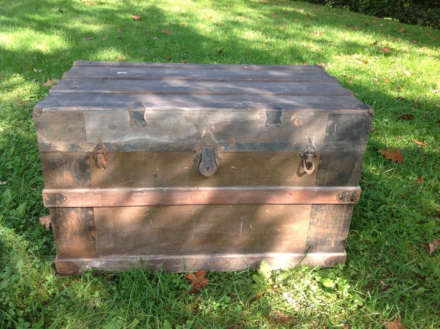 Vintage Trunk, Coffee Table, Steamer Trunk, Travel Trunk, Trunk with ...