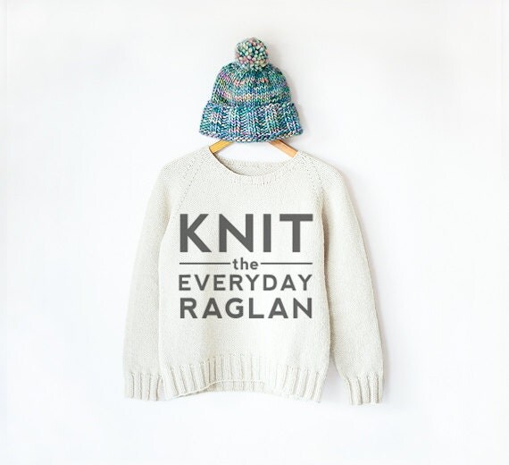 Knitting Pattern: Easy Raglan Sweater with Video Tutorial