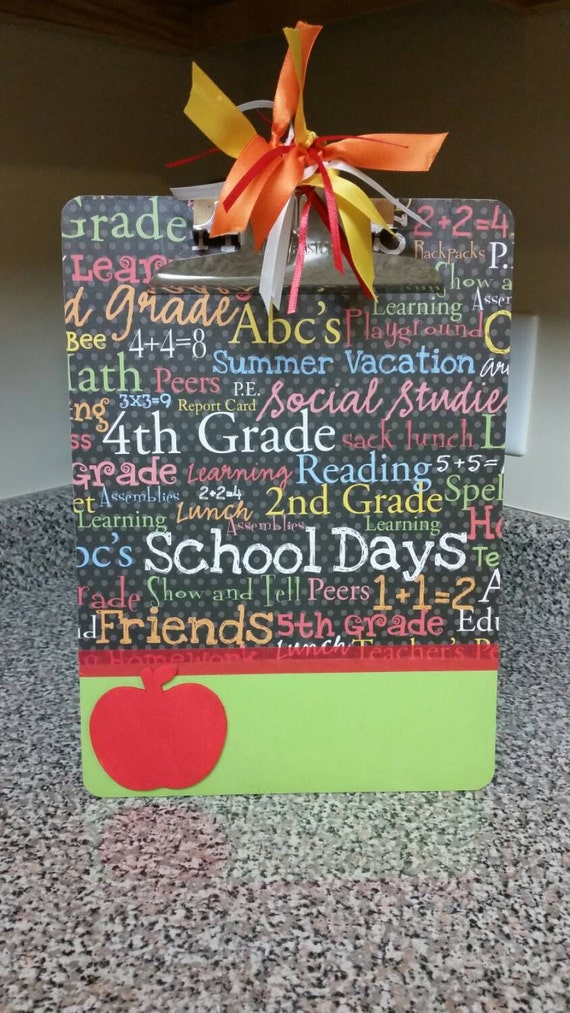 Homemade Clipboards by CraftETeacher on Etsy