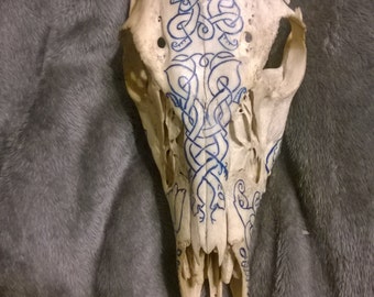 Metal deer skull | Etsy