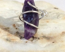 Popular items for large amethyst ring on Etsy