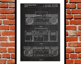 Boombox Art Music art Radio Canvas Stereo Painting