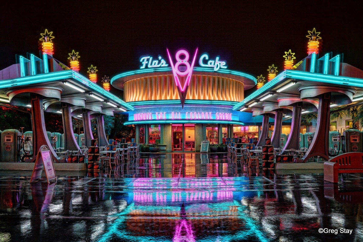 Disney California Adventure Cars Land Flo's V8 Cafe