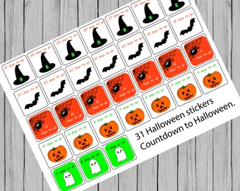 Halloween countdown | Etsy