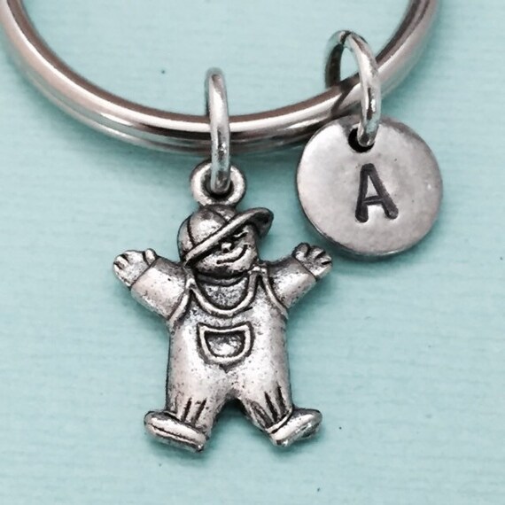 Little boy keychain little boy charm boy keychain