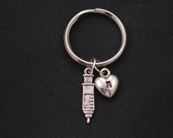 Syringe needle charm | Etsy