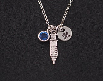 Syringe needle charm | Etsy