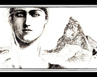 Art Nouveau Print Mileva Stoisavljevic The by VintagePrintStore