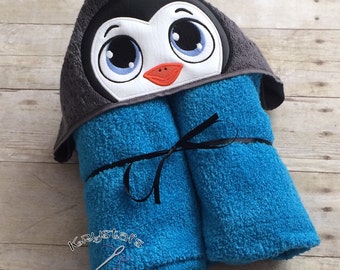 Penguin Hooded Towel