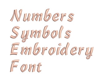 Machine Embroidery Font Designs Font Letters Numbers