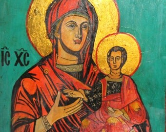 Abstract virgin mary | Etsy