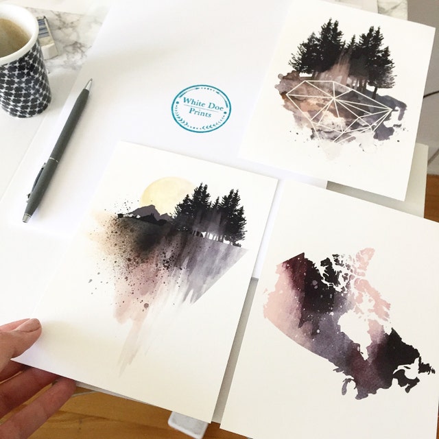 Nature inspired prints for the home by WhiteDoePrints on Etsy