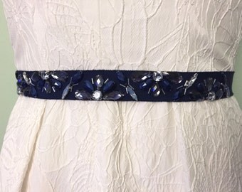 Sapphire blue ribbon | Etsy