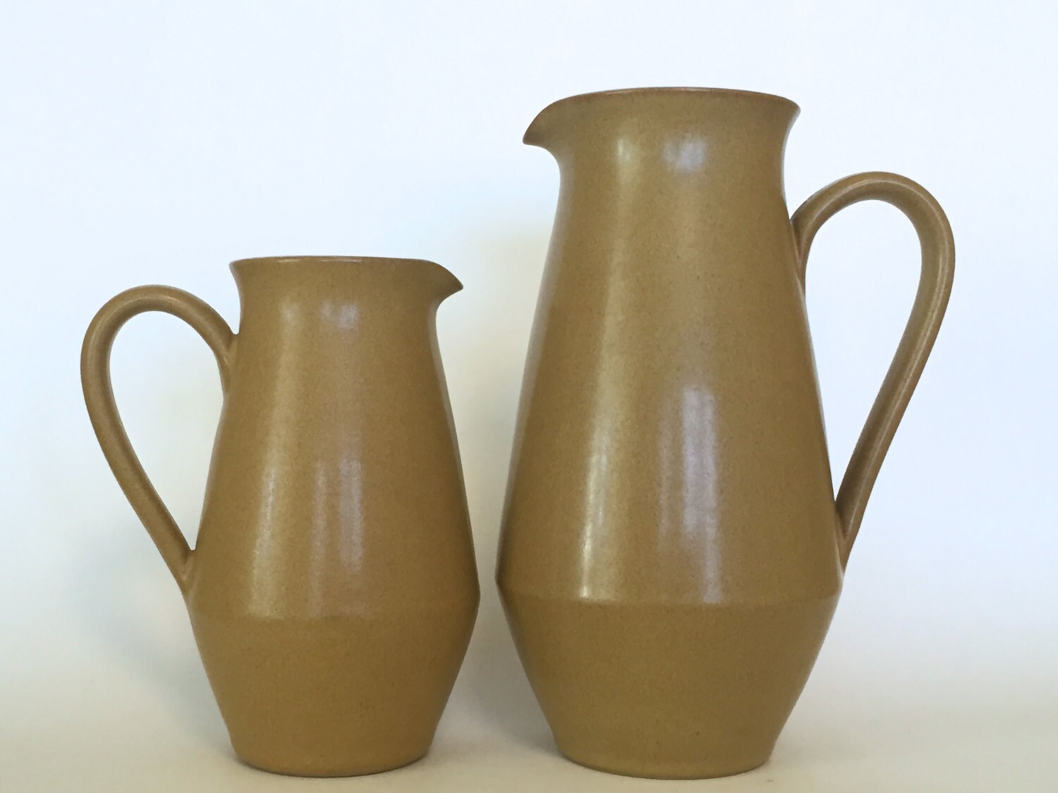 Vintage Denby Stoneware Ode Pitcher Antique Gold | 1960s English ...