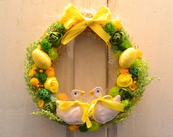 Items similar to Rustic Egg Door Decor - Spring Wreath - Easter Wreath ...