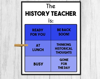 Teacher door sign | Etsy