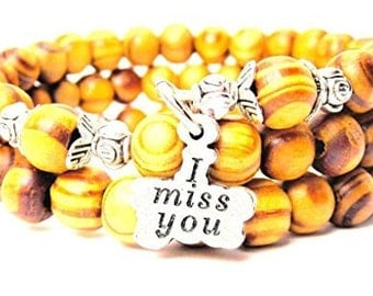I miss you bracelet | Etsy