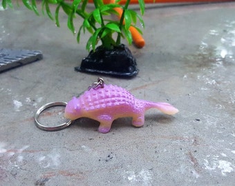 Dinosaur keychain | Etsy