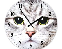 Popular items for cat clock on Etsy